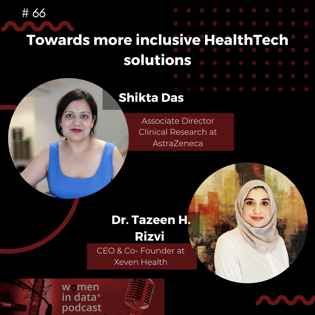 Ep.66 Shikta Das and Dr.Tazeen Rizvi - Towards more inclusive HealthTech solutions - Women in Data®